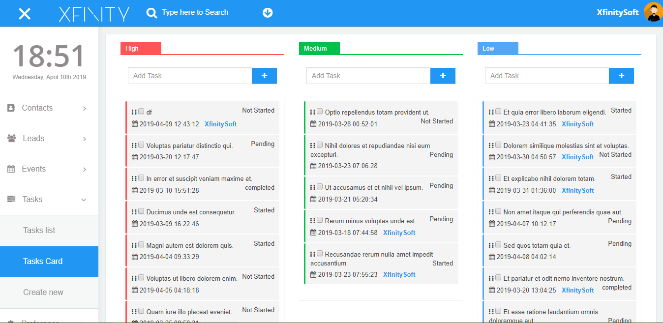 Open Source Laravel Crm And Project Management Upping Crm By Xfinitysoft